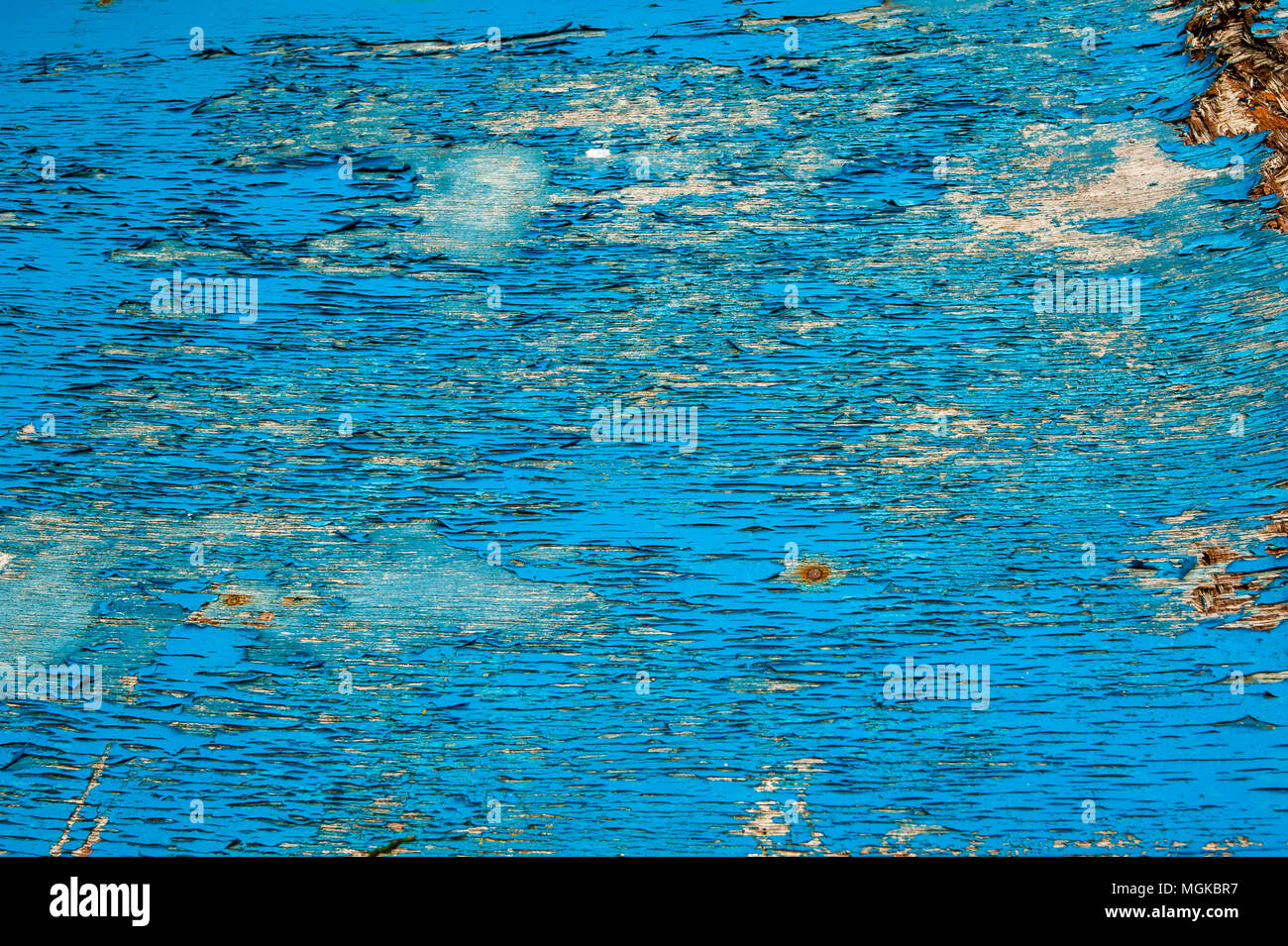 Blue flaking paint texture Stock Photo - Alamy
