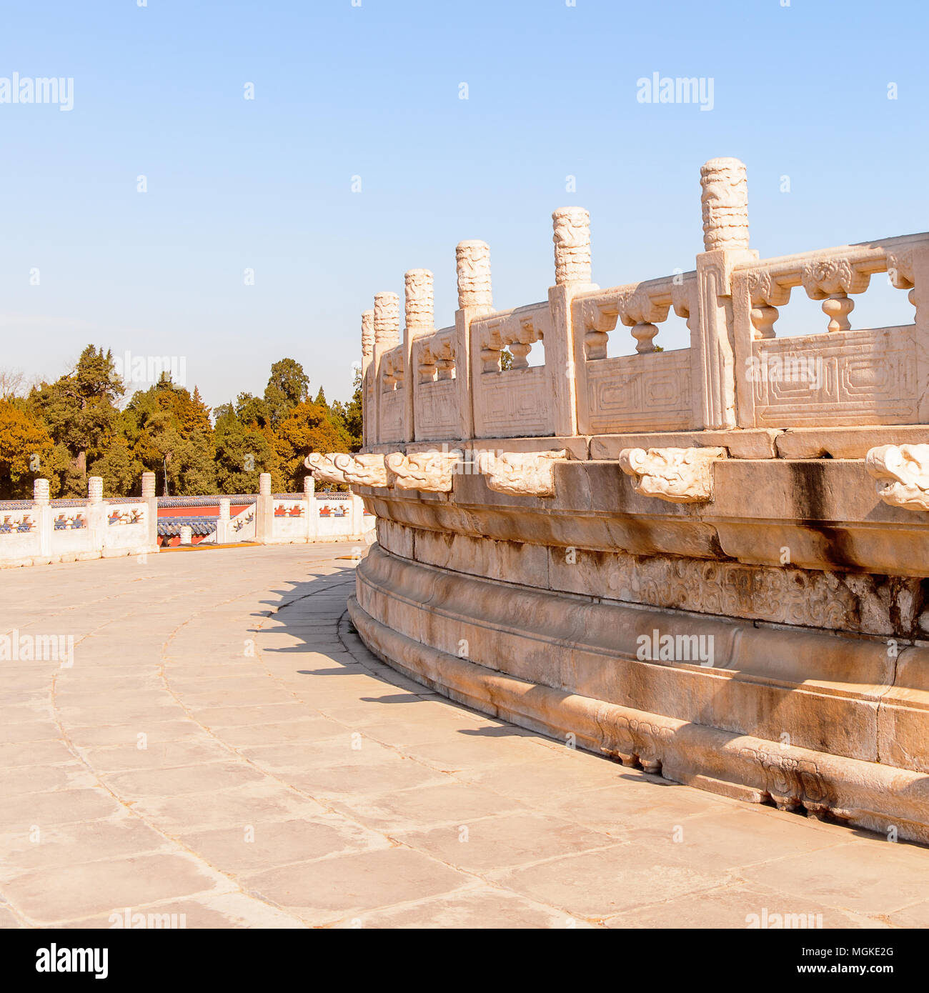 Circular Mound Altar at the Temple of Heaven complex, an Imperial ...