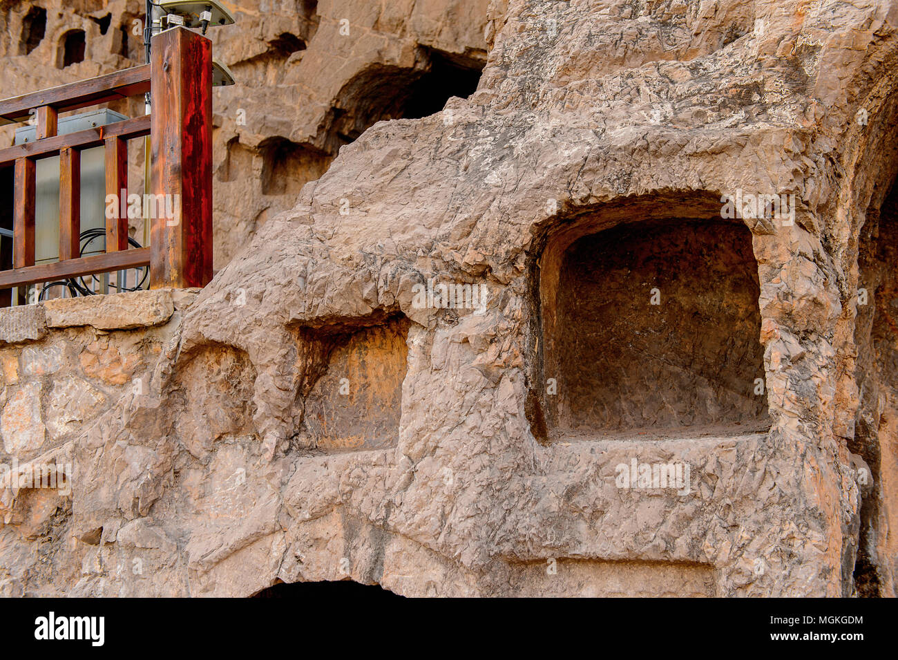 Caves at the Longmen Grottoes ( Dragon's Gate Grottoes) or Longmen ...