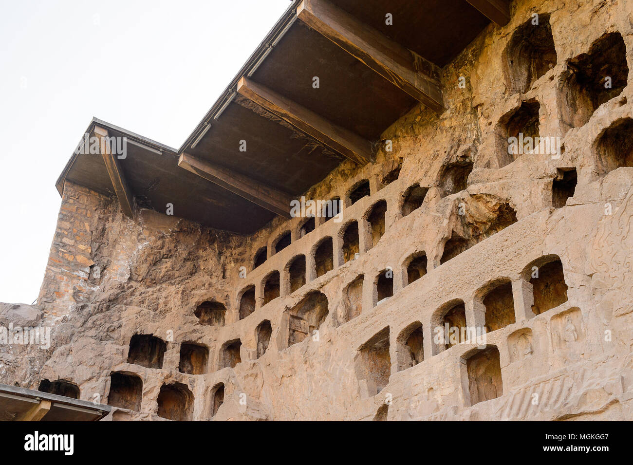 Caves at the Longmen Grottoes ( Dragon's Gate Grottoes) or Longmen ...