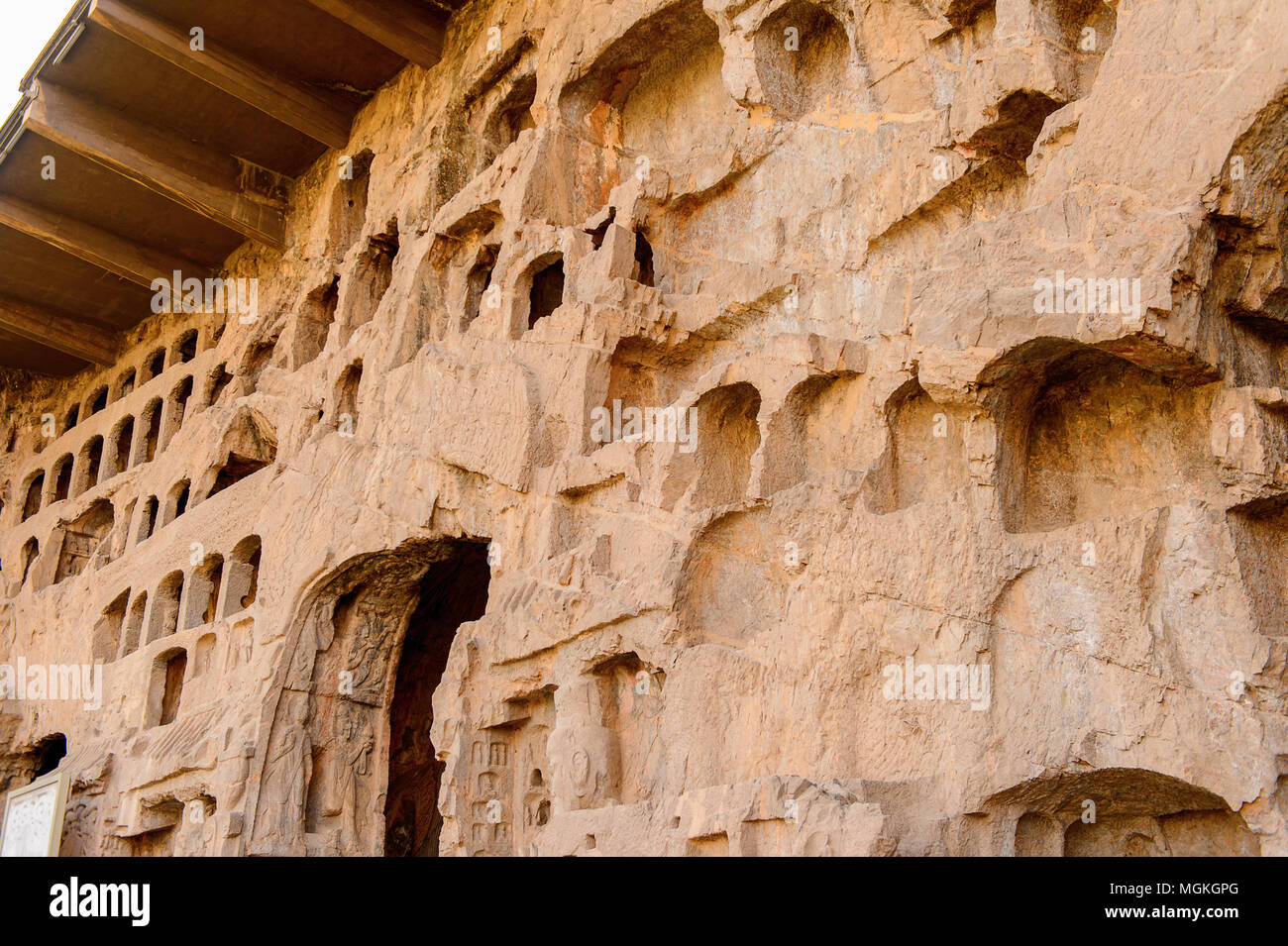 Longmen Grottoes ( Dragon's Gate Grottoes) or Longmen Caves.UNESCO ...