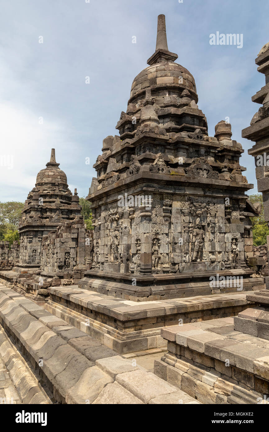 Sewu Buddhist Temple at Prambanan near Yogyakarta, Java, Indonesia ...