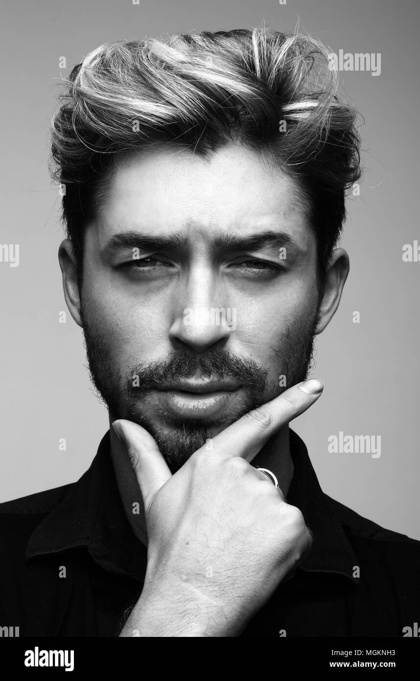 Brooding thinker Black and White Stock Photos & Images - Alamy