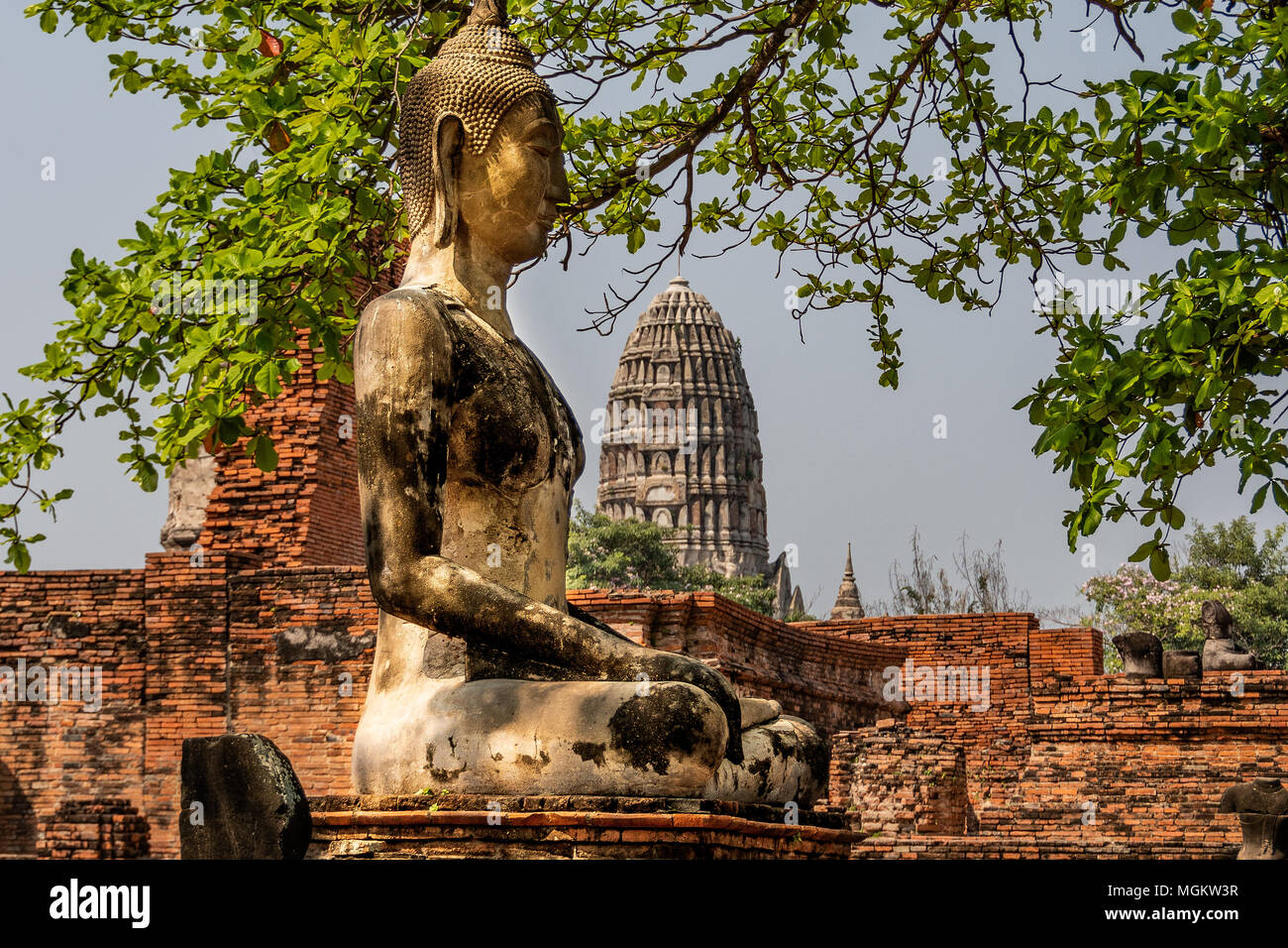 Buddha among the remains of the ancient capital of the extinct kingdom ...