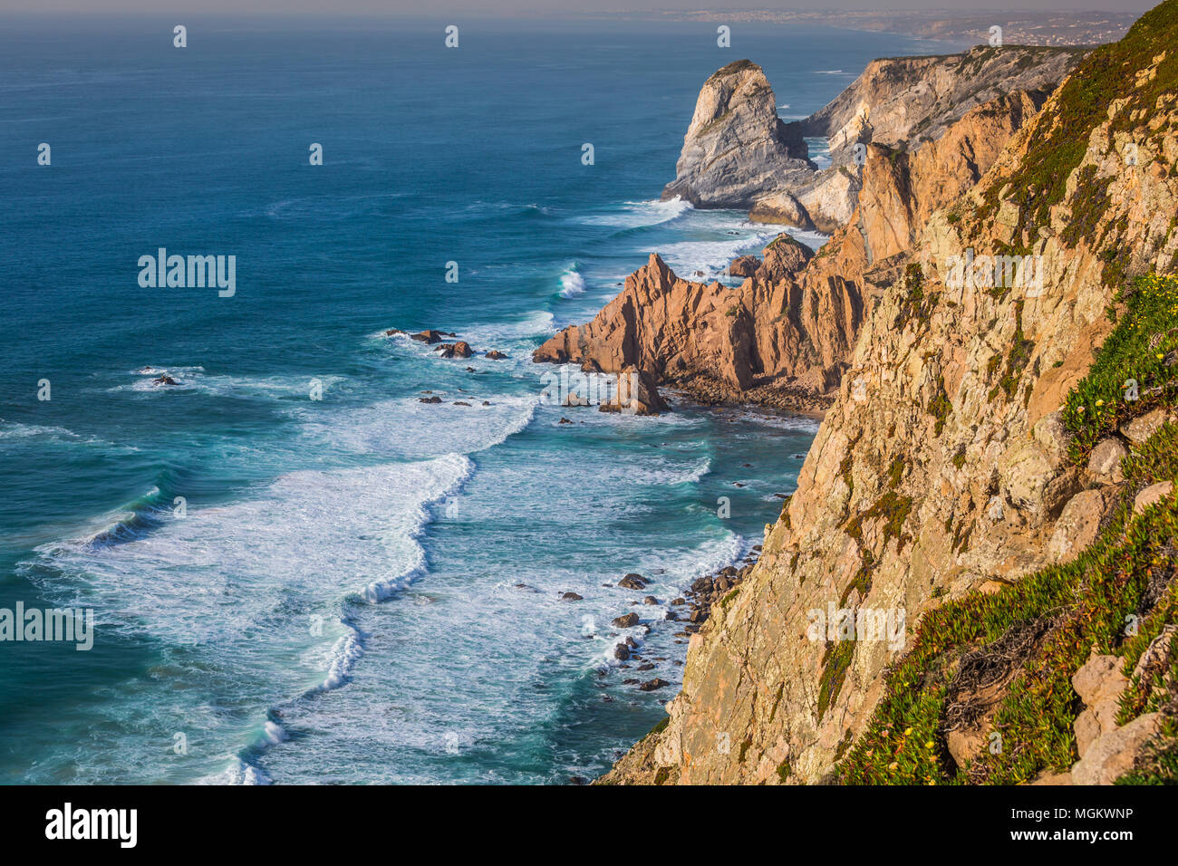 Cabo da Roca, Cascais, Portugal Stock Photo - Alamy