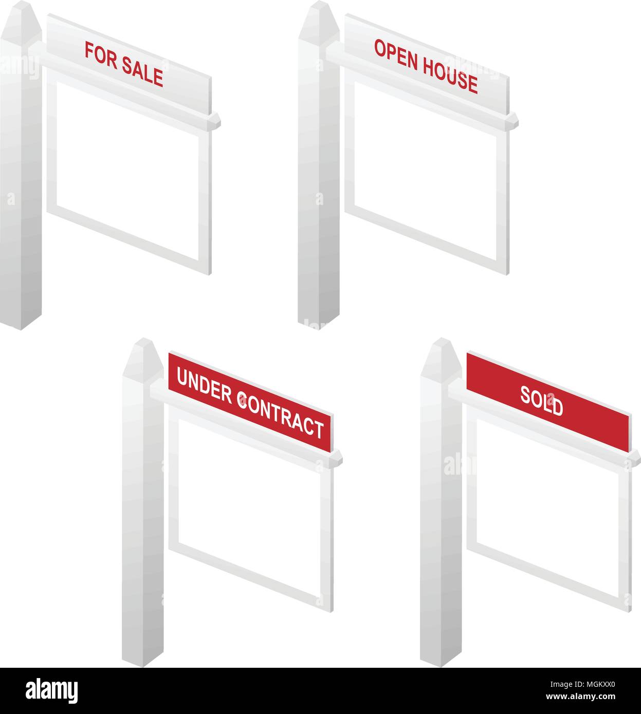 Sold signage Stock Vector Images - Alamy