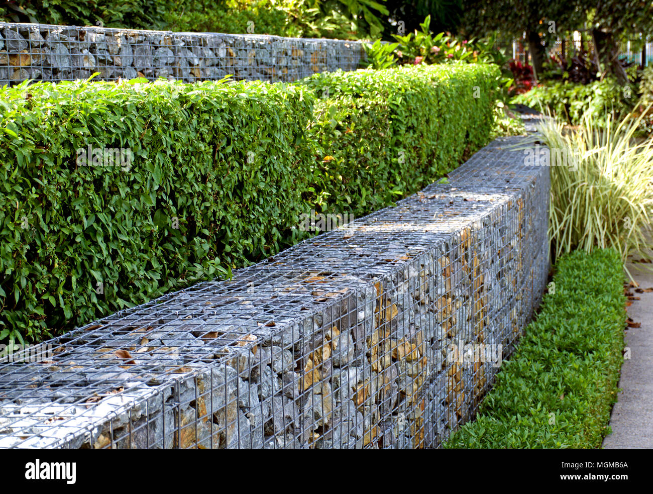 Multi Level Flower Beds Rock