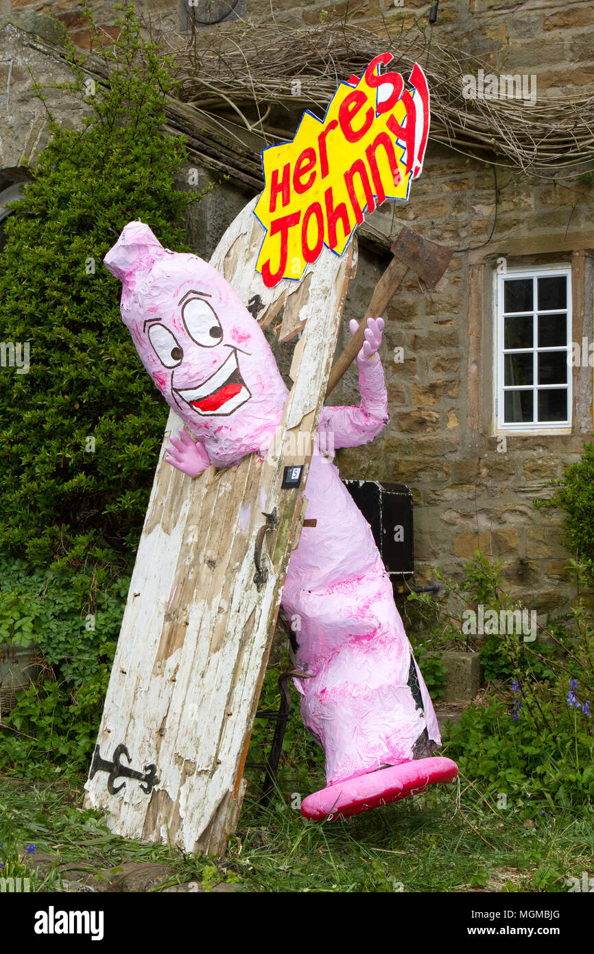 Wray village scarecrow festival Stock Photo - Alamy