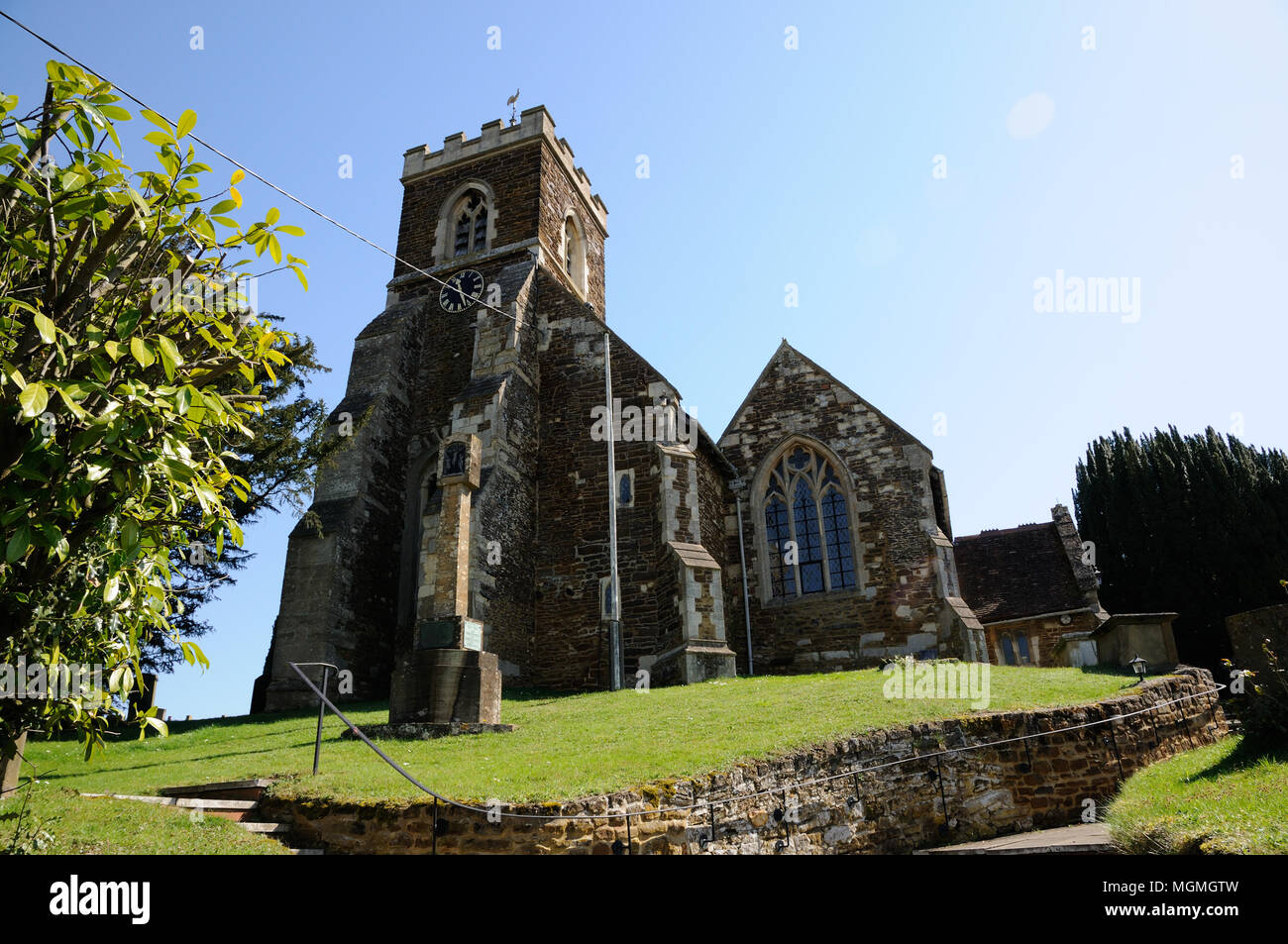 St Mary Magdalene Church, Little Brickhill, Buckinghamshire, is a brown ...