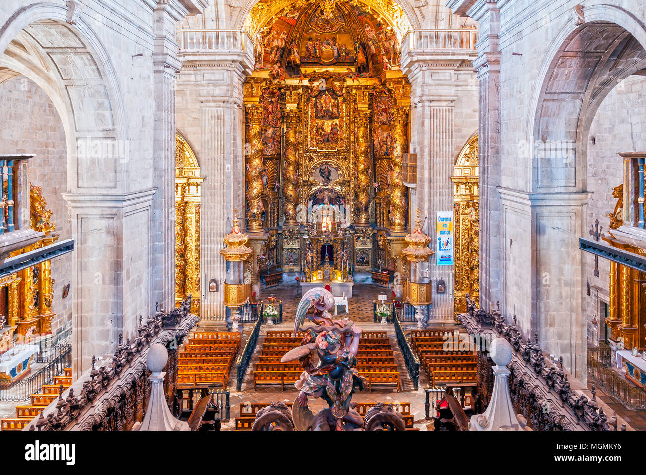 Iglesia del Monasterio de San Salvador. Celanova. Ourense. Galicia ...