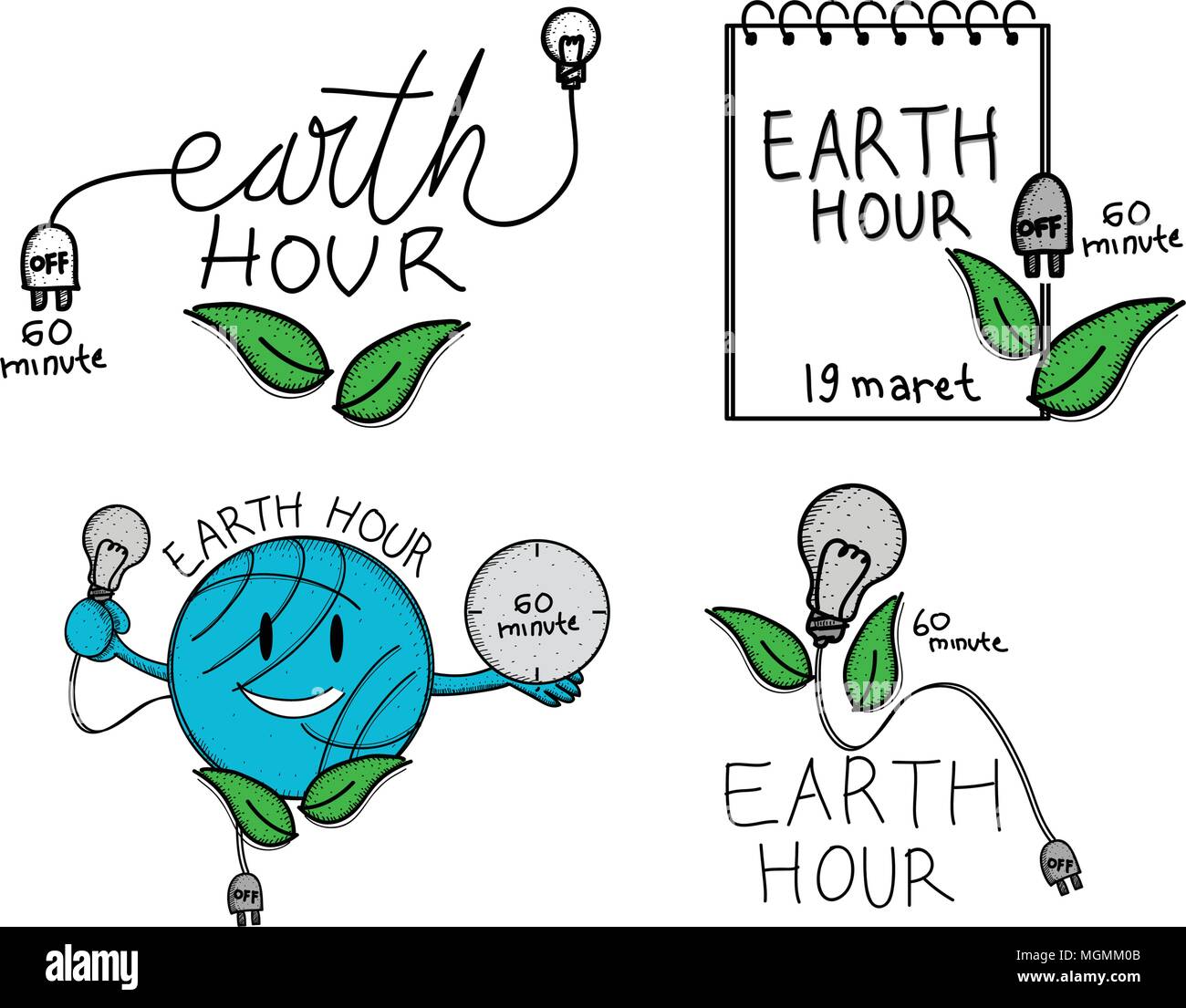 Candle light march Stock Vector Images - Alamy