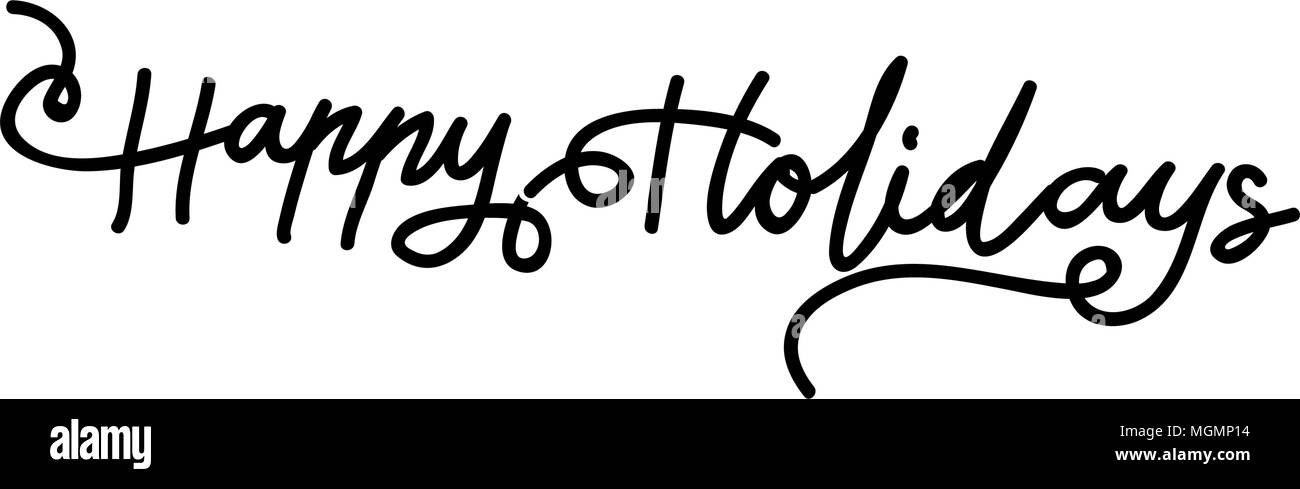 Happy Holidays Template Vector Stock Vector Image & Art - Alamy