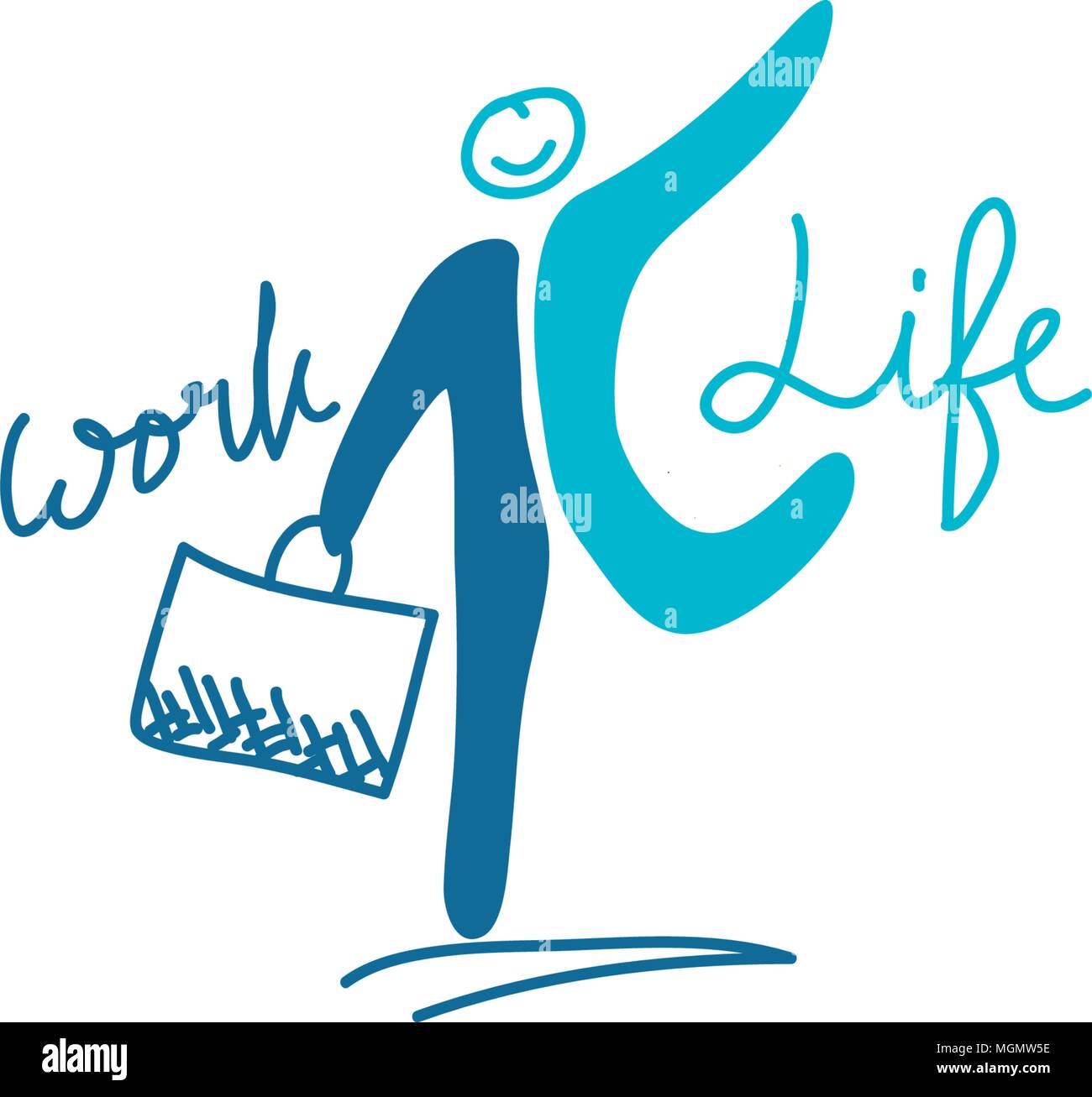 Work Life Balance Template Vector Stock Vector Image & Art - Alamy