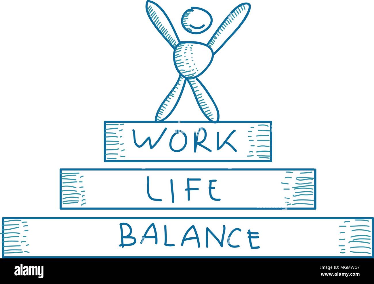 Work Life Balance Template Vector Stock Vector Image & Art - Alamy