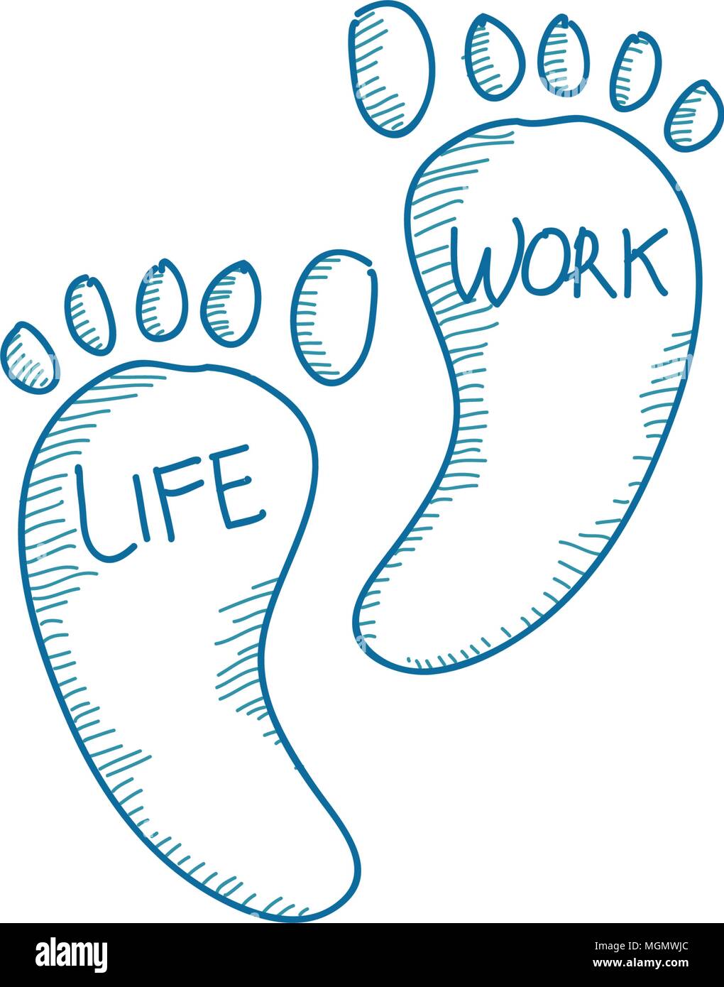 Work Life Balance Template Vector Stock Vector Image & Art - Alamy