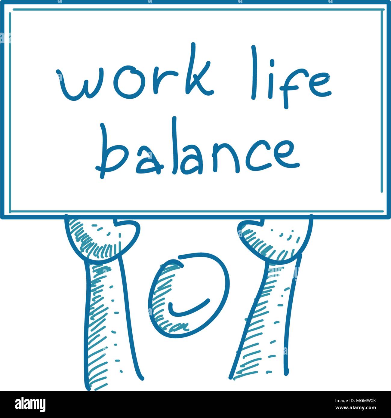 Work Life Balance Template Vector Stock Vector Image & Art - Alamy
