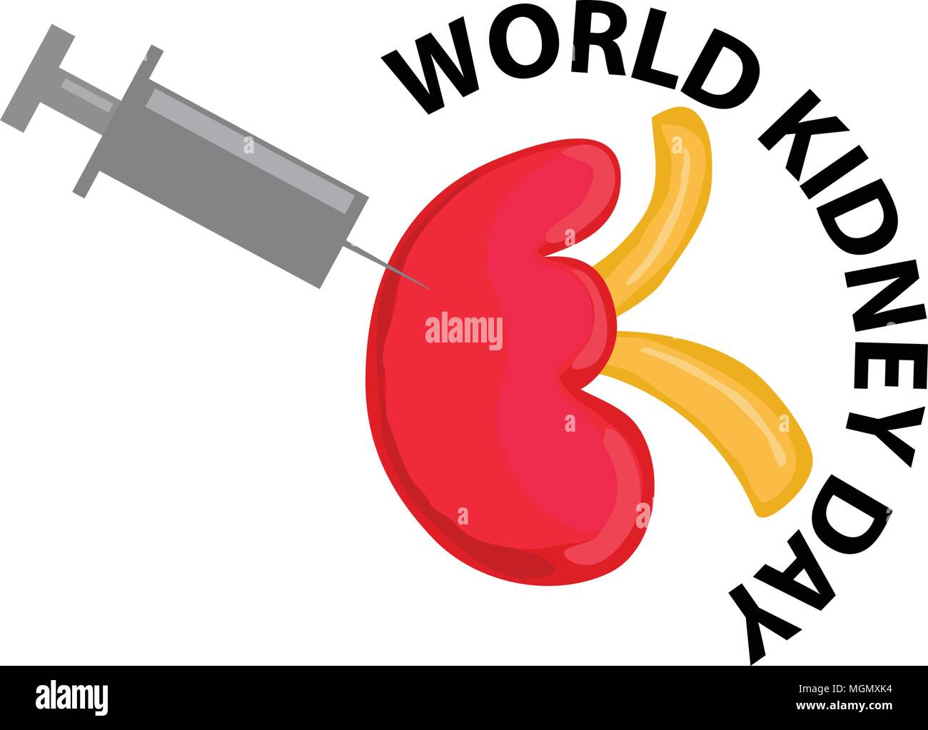 Kidney day logo hi-res stock photography and images - Alamy