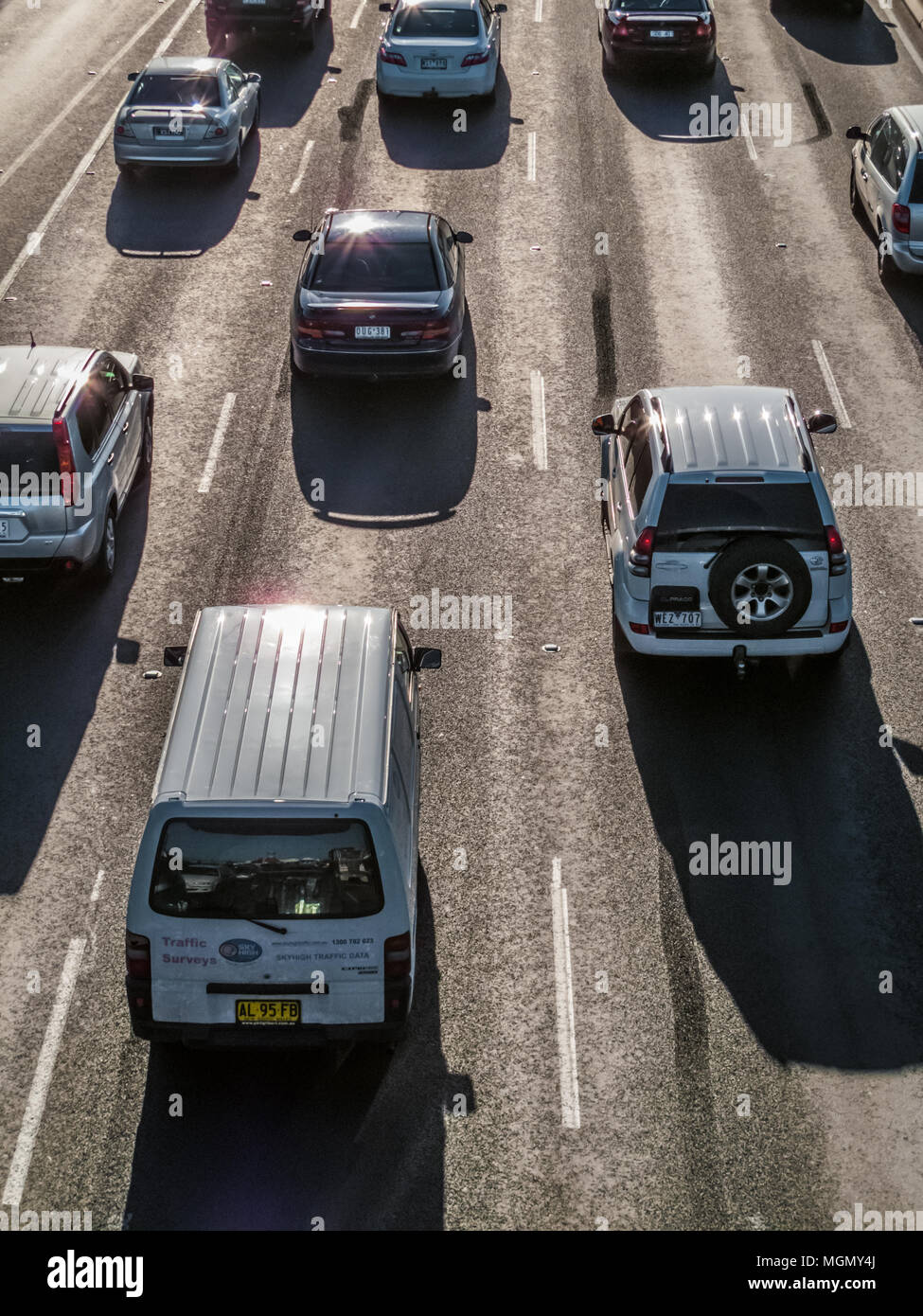 Highway Traffic Overhead Stock Photos & Highway Traffic Overhead Stock ...