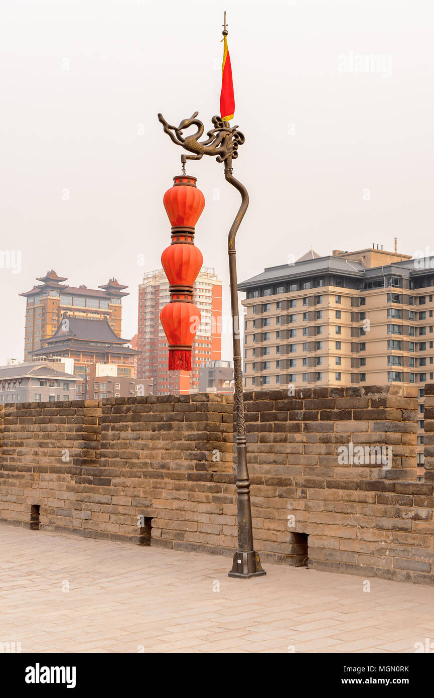 Xian City Wall. Fortifications of Xi'an and Xi'an City Wall. UNESCO ...