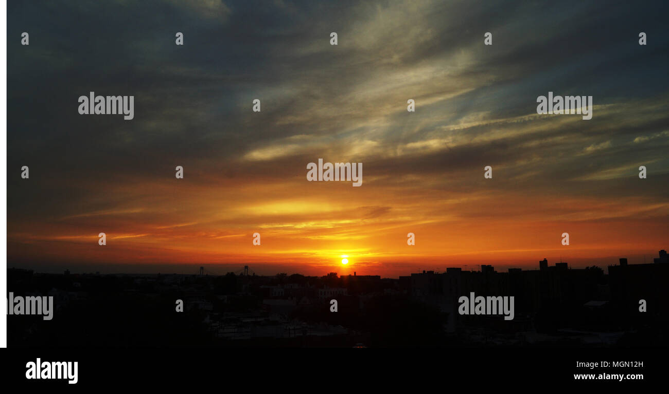 More sunsets from outside my window Stock Photo - Alamy