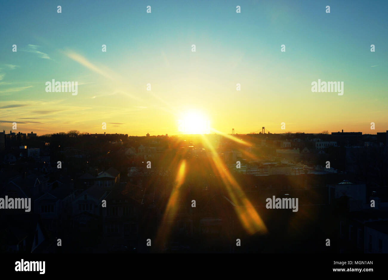 More sunsets from outside my window Stock Photo - Alamy