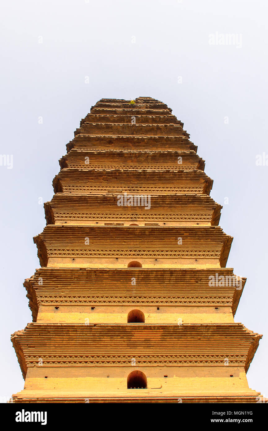 Small (Little) Wild Goose Pagoda, XIan, Shaanxi, China. One of the ...