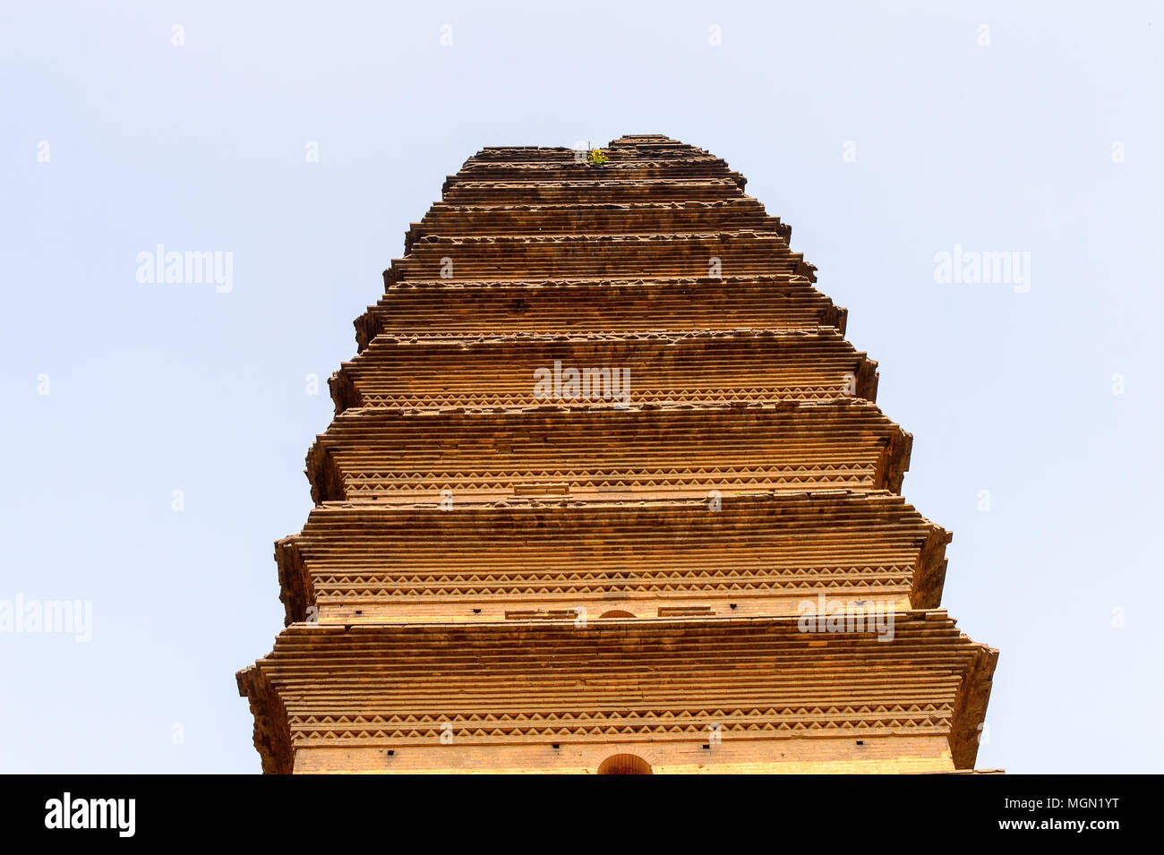 Small (Little) Wild Goose Pagoda, XIan, Shaanxi, China. One of the ...