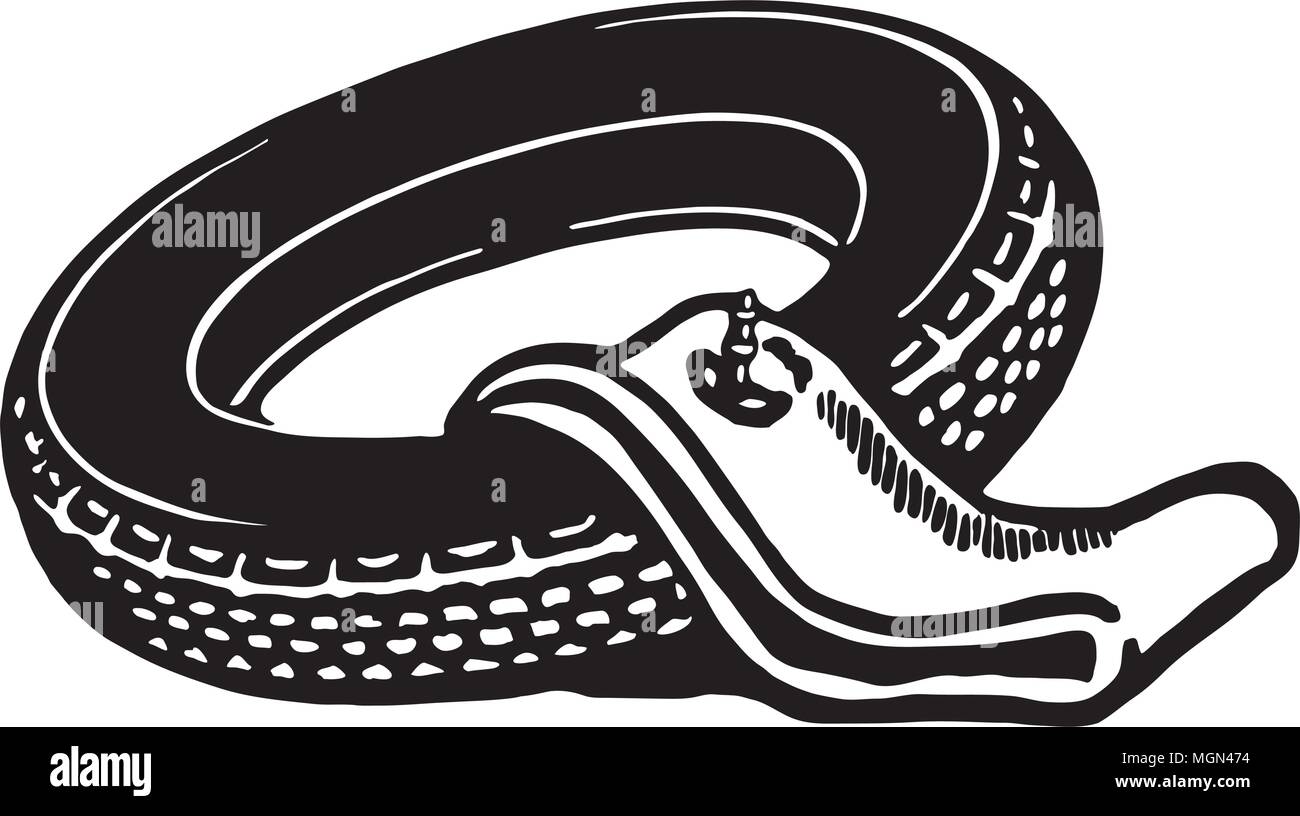 Tire With Tube - Retro Ad Art Banner Stock Vector Image & Art - Alamy