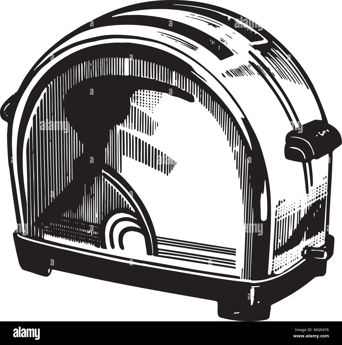 Toaster - Retro Clipart Illustration Stock Vector Image & Art - Alamy