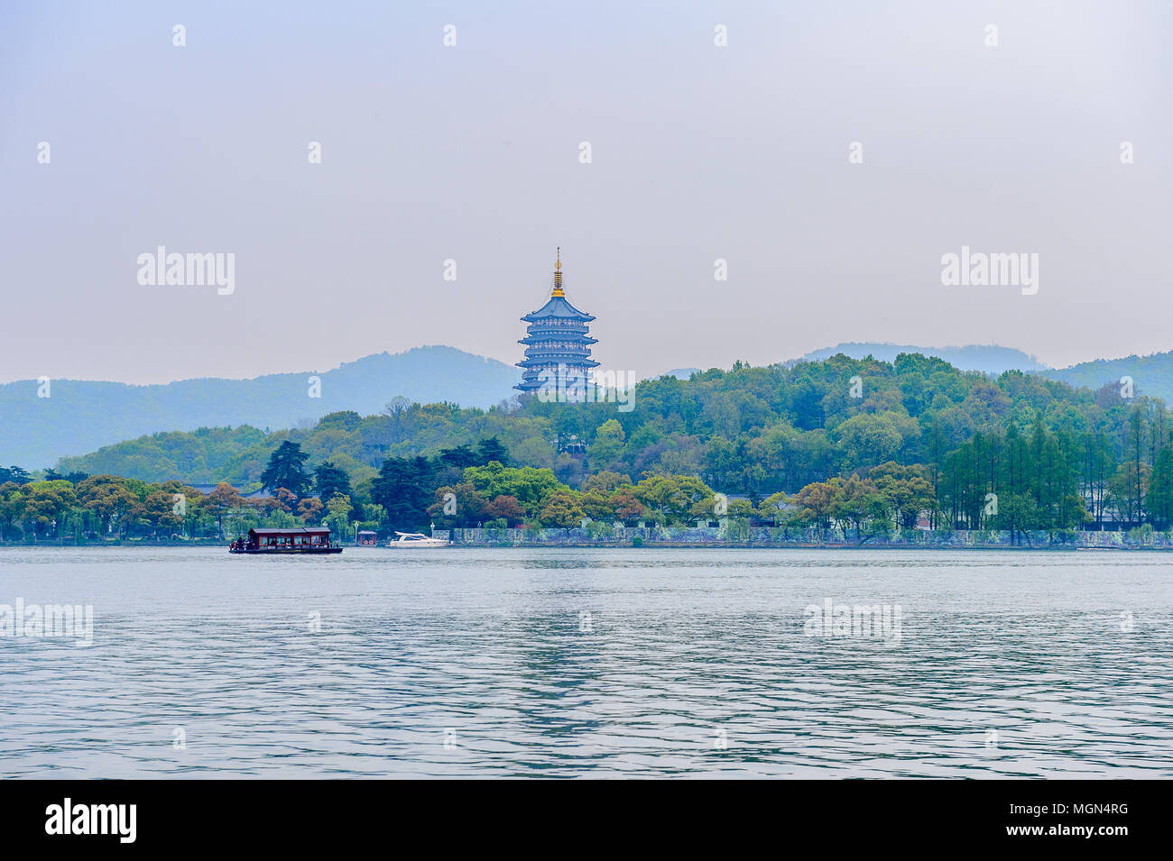 Nature of the West Lake (Xi hu lake) is a freshwater lake in Hangzhou ...