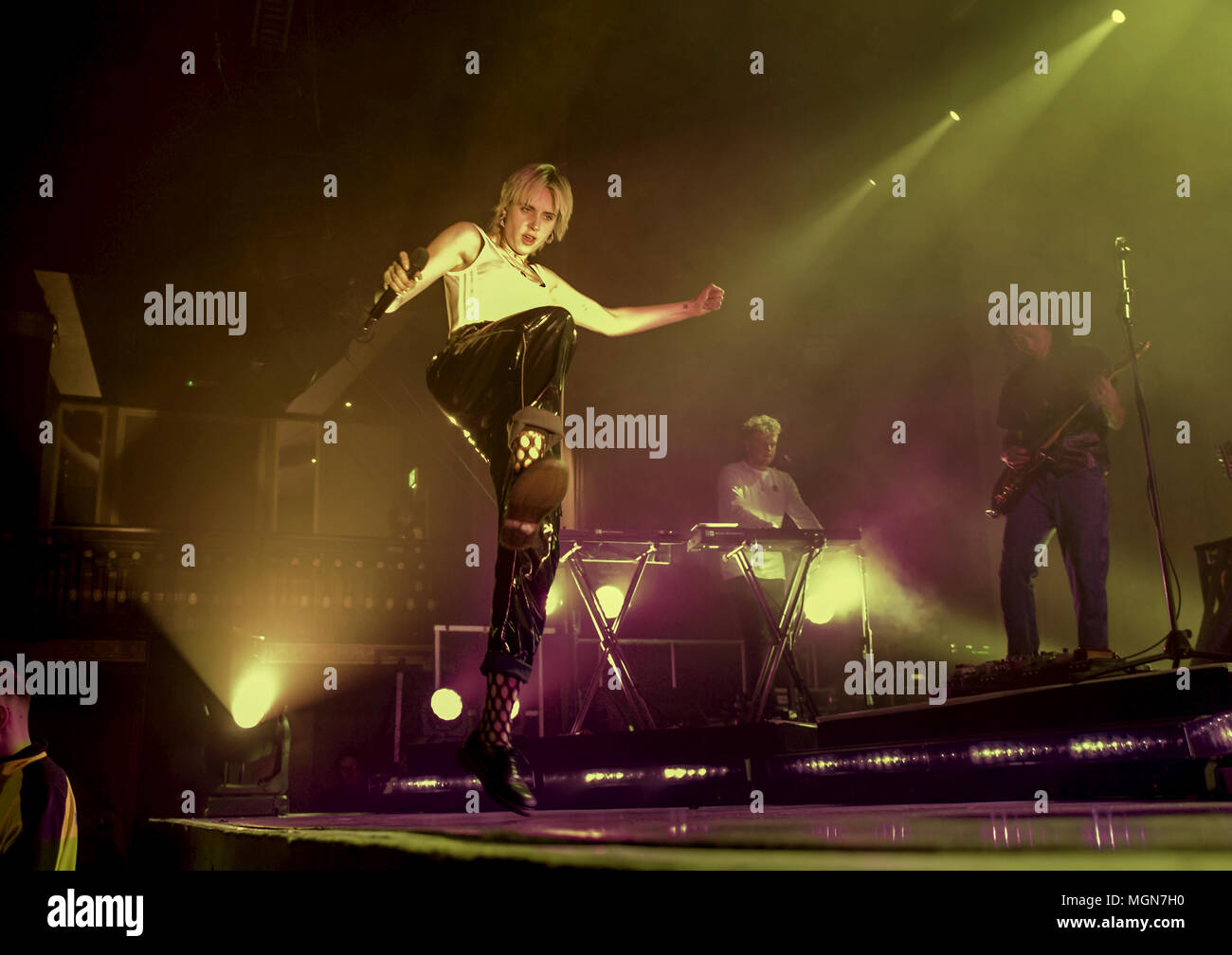 MØ performing live in concert at Manchester O2 Ritz Featuring: MØ Where ...