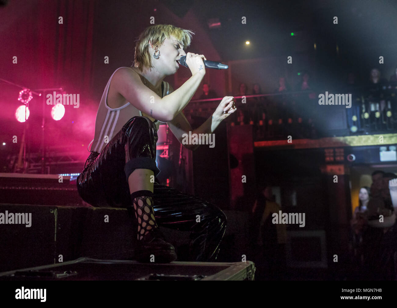 MØ performing live in concert at Manchester O2 Ritz Featuring: MØ Where ...