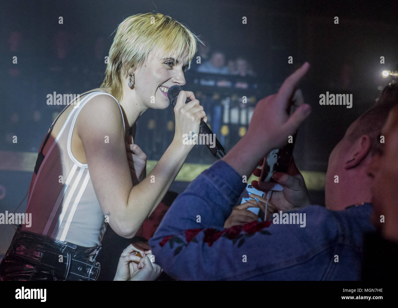 MØ performing live in concert at Manchester O2 Ritz Featuring: MØ Where ...