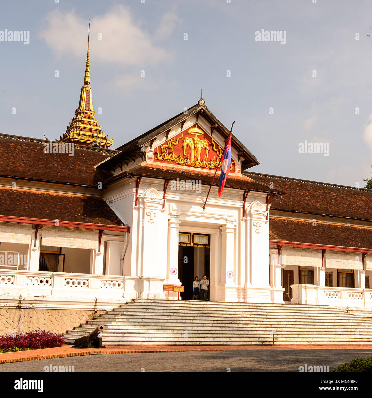 Royal Palace Haw kham of the National museum complex of Luang Prabang ...