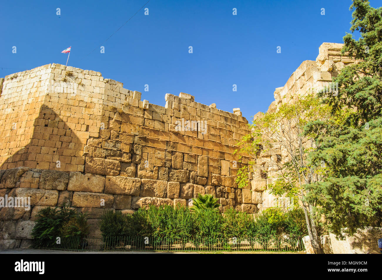 Baalbek, a town in the Beqaa Valley of Lebanon situated east of the ...