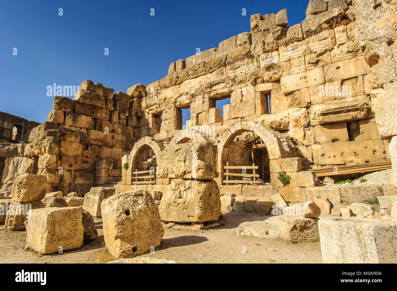 Baalbek, Lebanon. The largest and best preserved Roman ruins. UNESCO ...