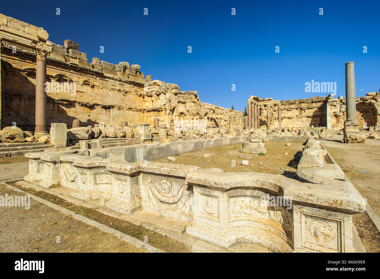 Temple of Jupiter, Baalbek, Lebanon. It is Lebanon's greatest Roman ...