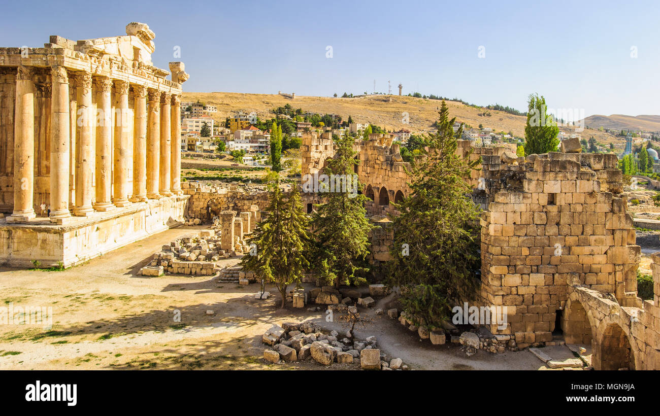 The Temple of Bacchus was one of the three main temples at a large ...