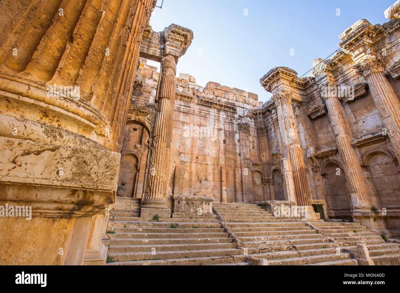 Ancient ruins of Baalbek, Lebanon Stock Photo - Alamy