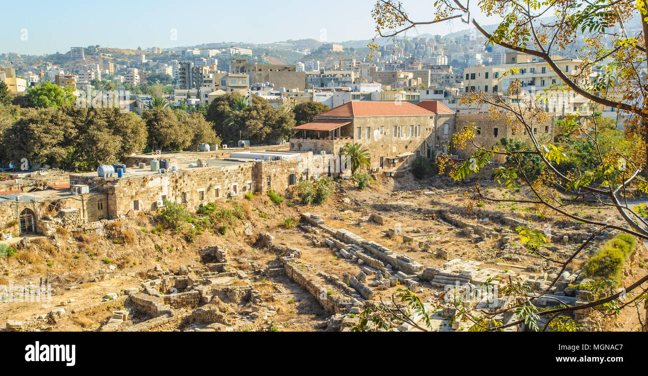 Landscape of Byblos, Lebanon. UNESCO World Heritage Stock Photo - Alamy