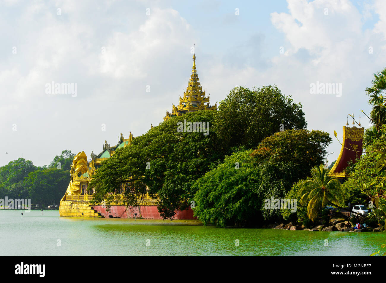 Architecture of Yangon, the former capital of Myanmar Stock Photo - Alamy