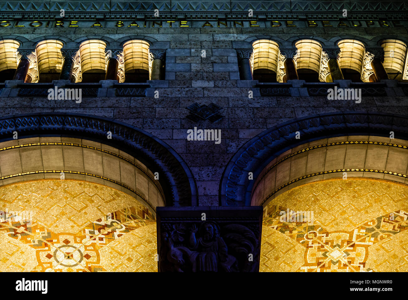 Inside of Basilica Sainte-Anne de Beaupré Quebec Canada Stock Photo - Alamy