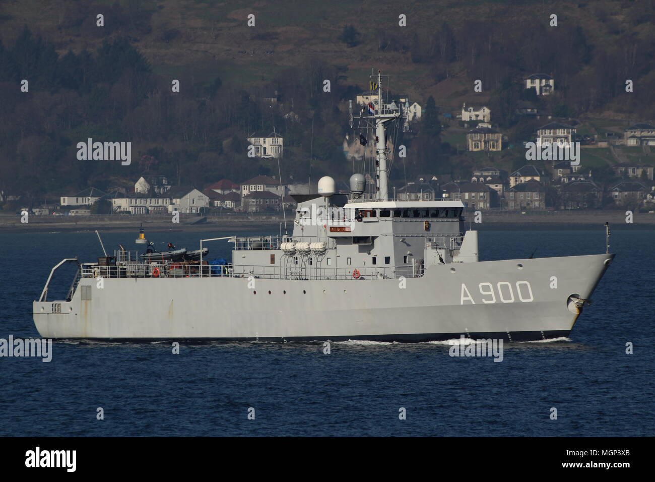 HNLMS Mercuur (A900), a submarine support vessel operated by the Royal ...