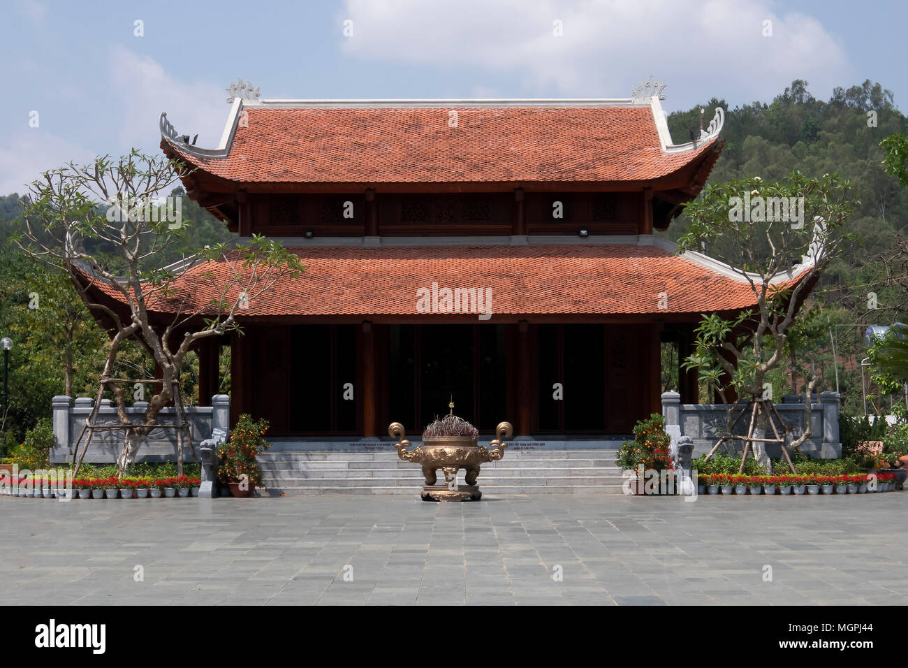 Temple near the Old French Prison and Museum at Son La, Vietnam Stock ...