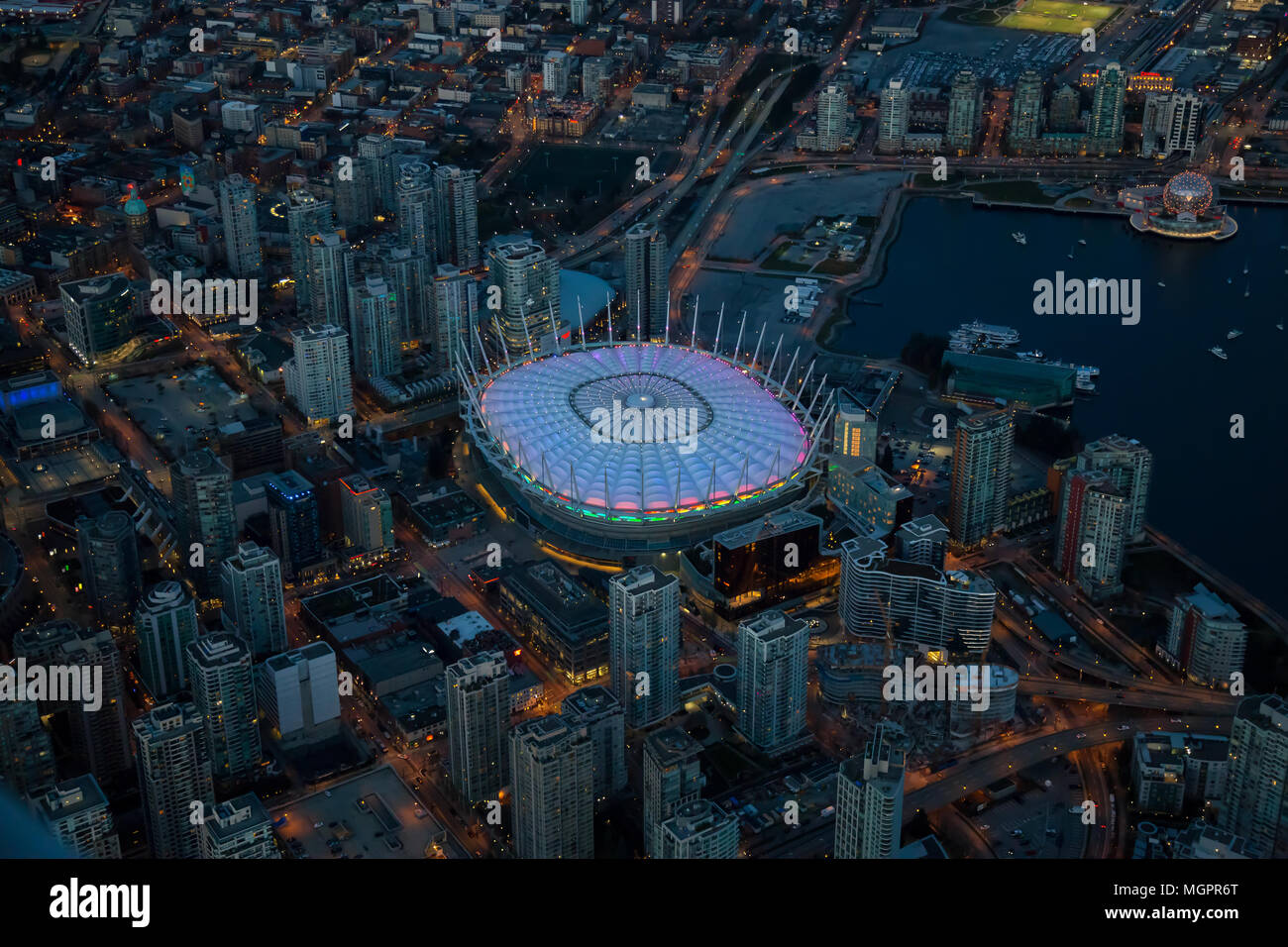 Aerial view bc place stadium hi-res stock photography and images - Alamy