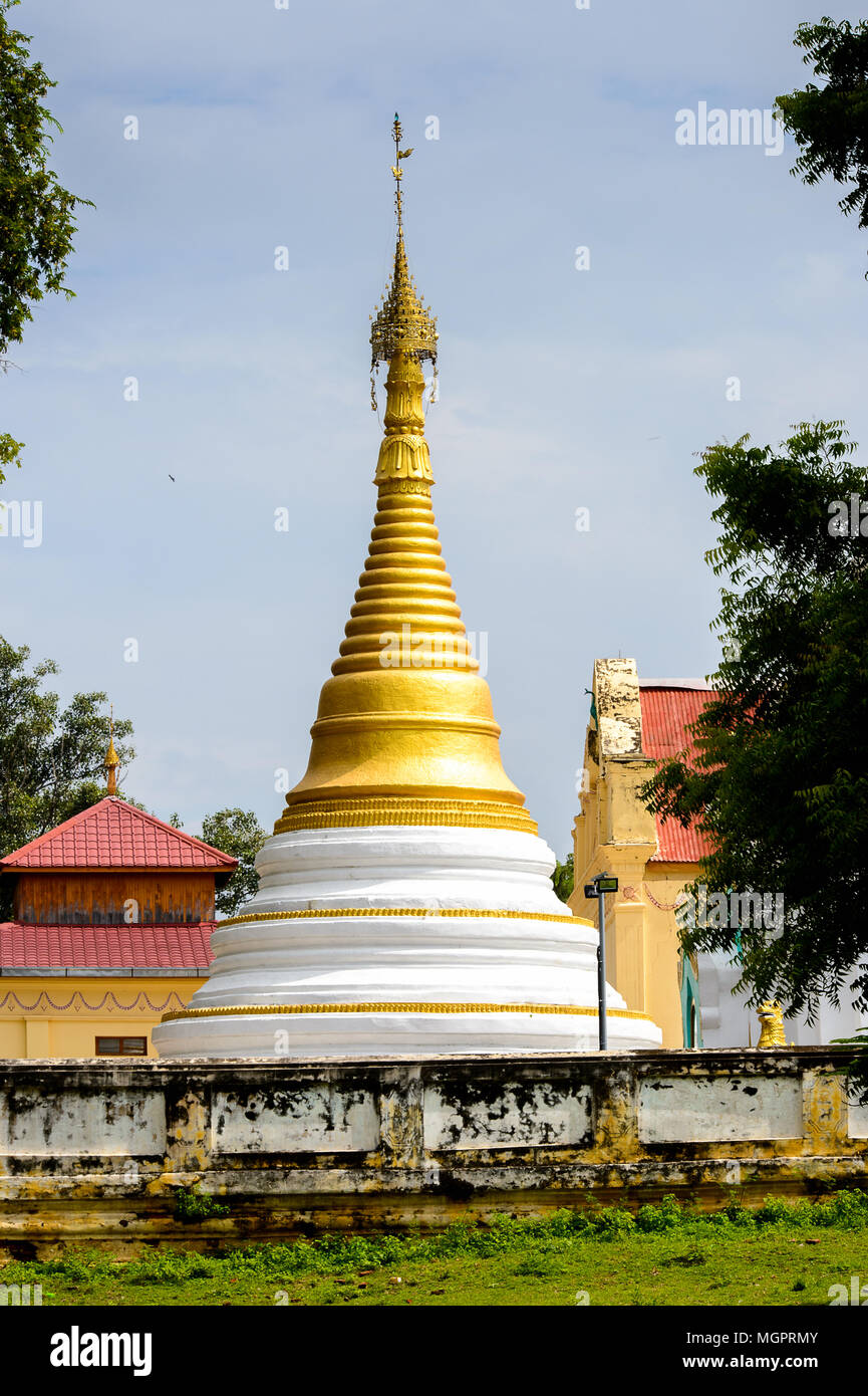 Maha Aung Mye Bom San Monastery complex, Inwa, Mandalay Region, Burma ...