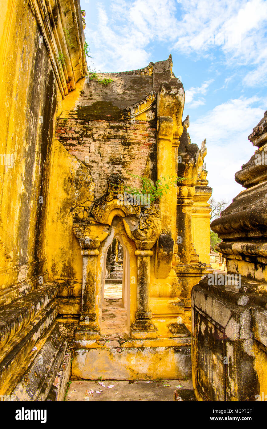 Maha Aung Mye Bom San Monastery complex, Inwa, Mandalay Region, Burma ...