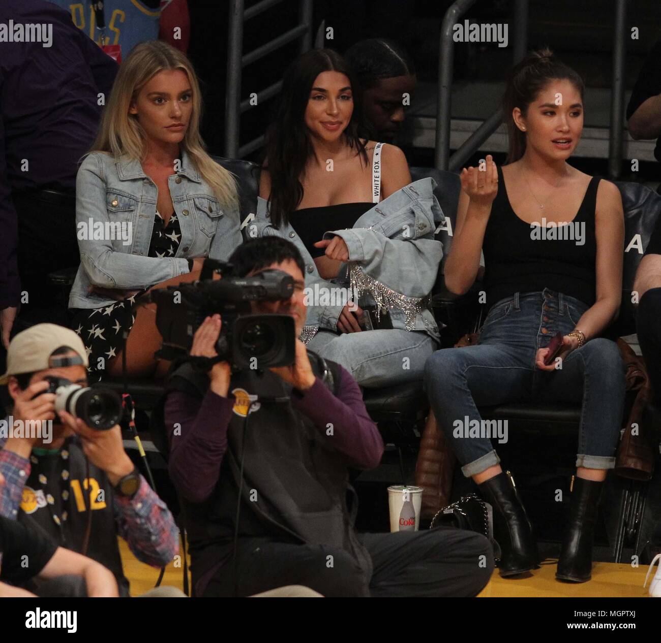 Chantel Jeffries and Jocelyn Chen out at the Lakers game. The Los ...