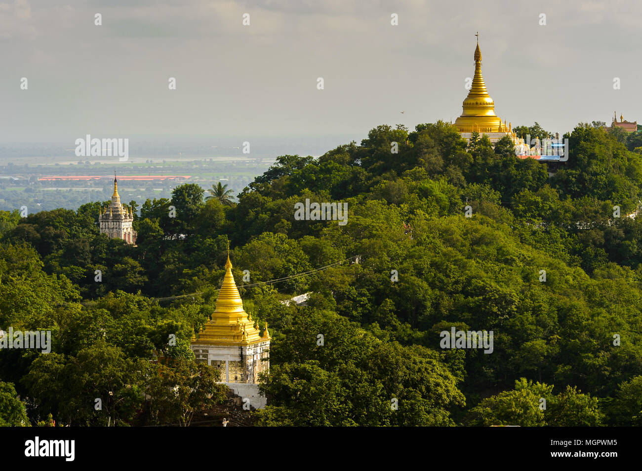 Temple in Sagaing, Myanmar Stock Photo - Alamy