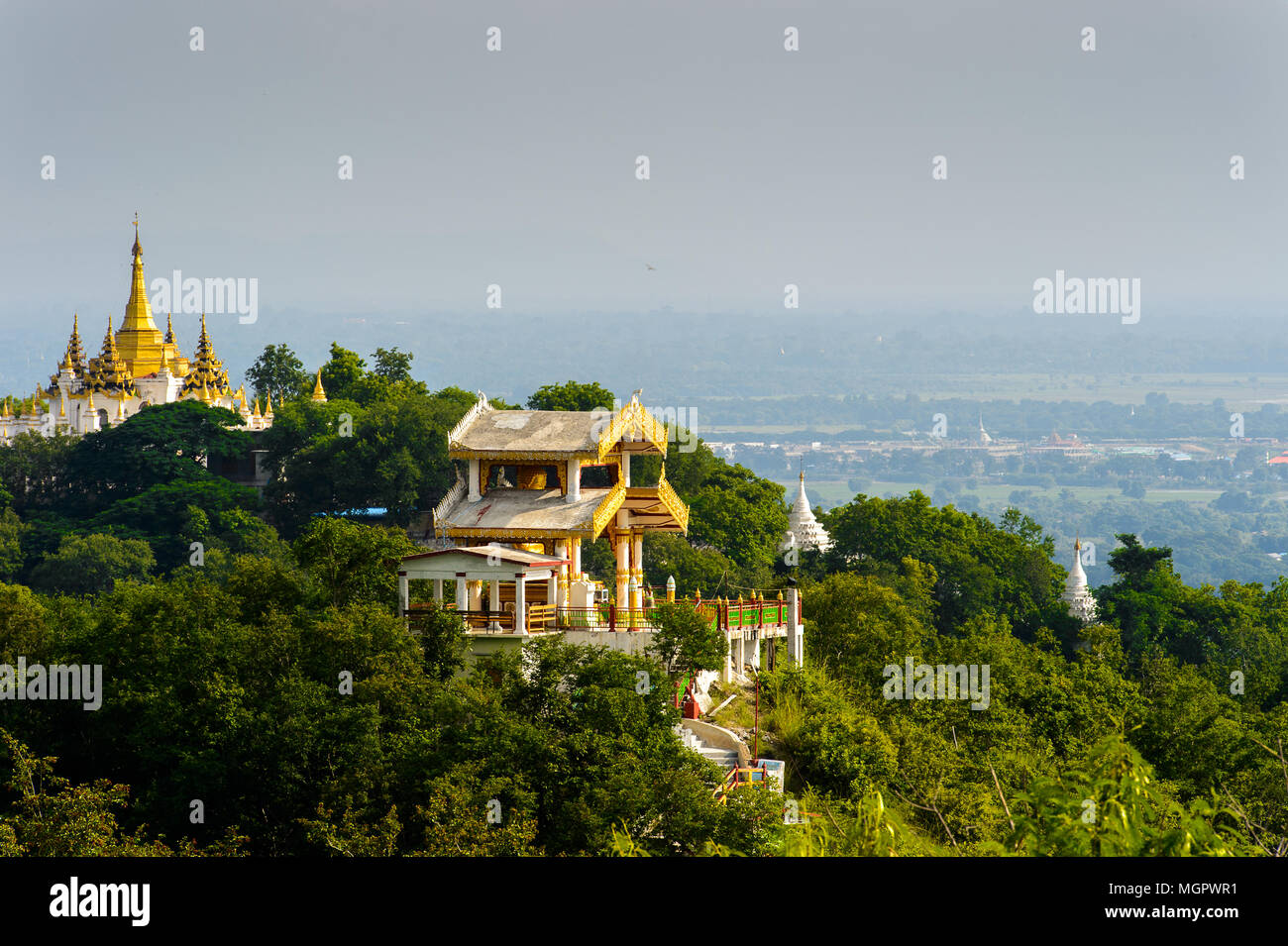 Temple in Sagaing, Myanmar Stock Photo - Alamy